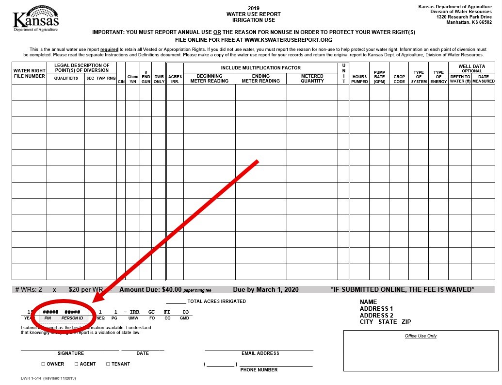 DWR OnLine Water Use Reporting System